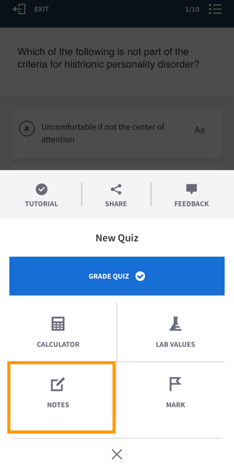 Quiz Features Explanation